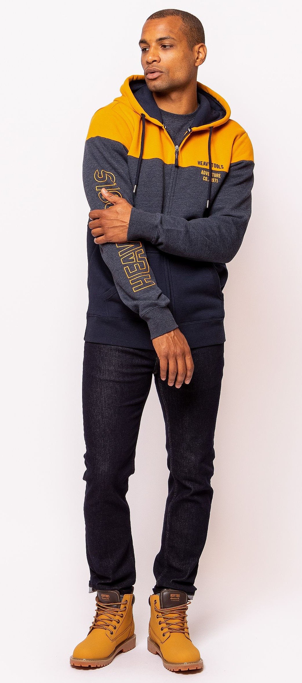 bluza Heavy Tools Spiral Zip - Corn - snowboard-online.pl