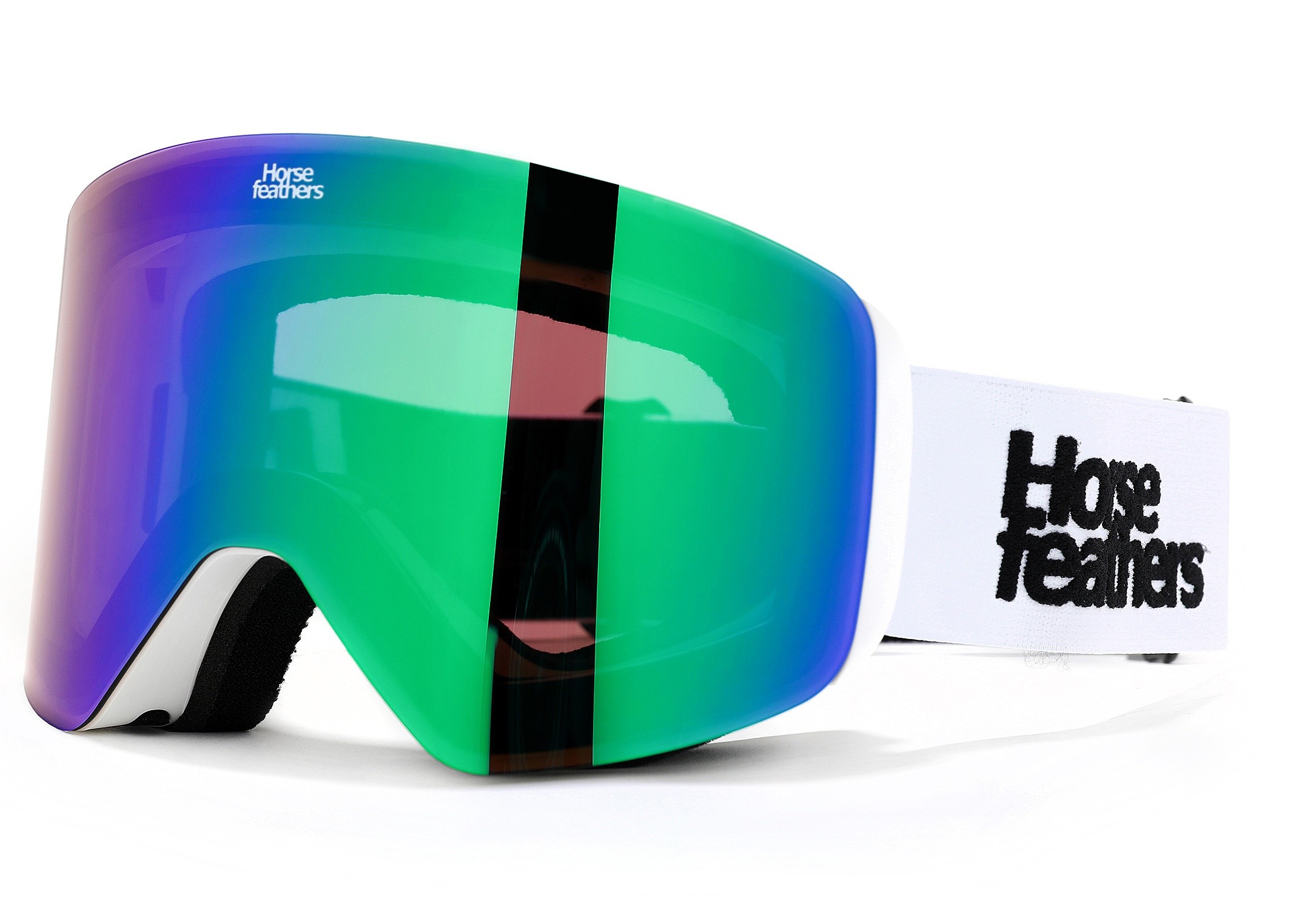 brýle Horsefeathers Colt - White/Mirror Green | Blackcomb.cz