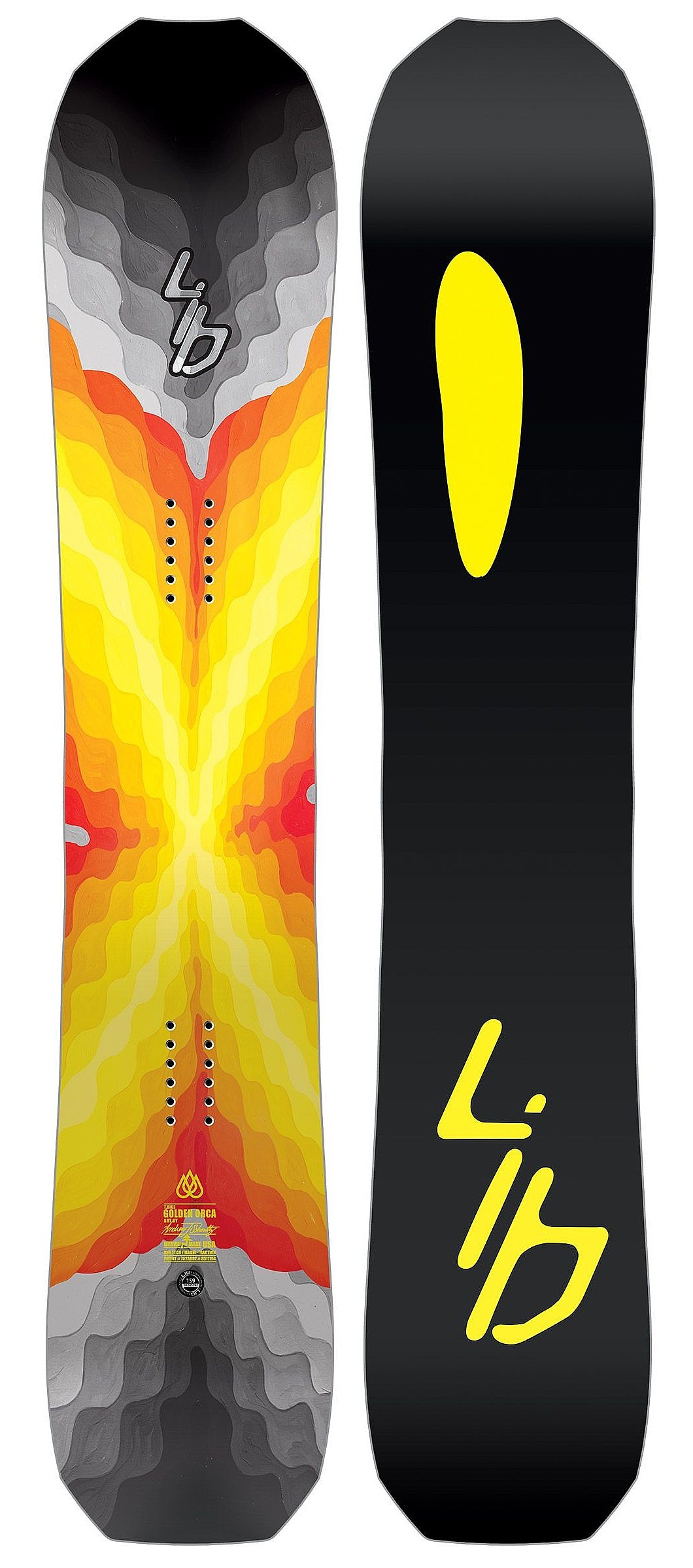 snowboard Lib Technologies Travis Rice Golden Orca C2X - Assorted ...