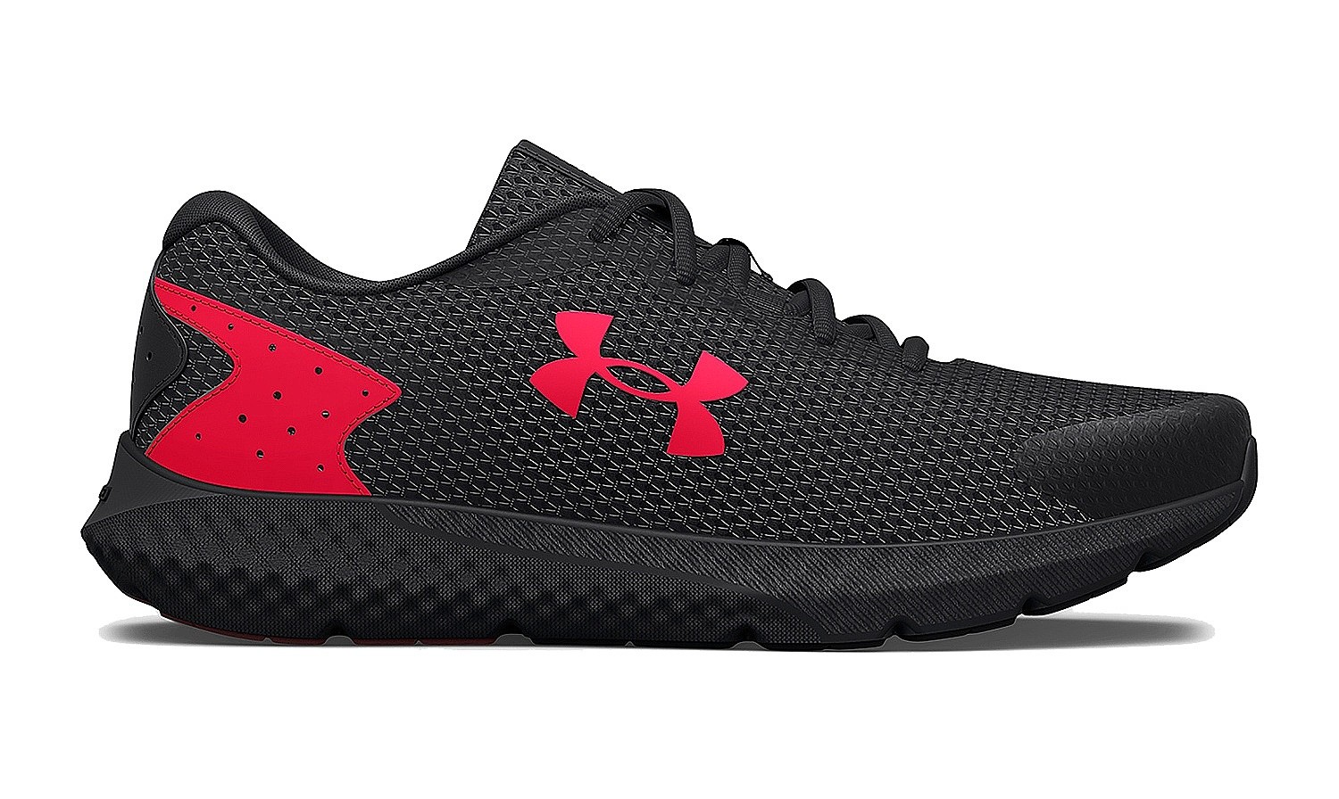 boty Under Armour Charged Rogue 3 Reflect - Black/Radio Red | Blackcomb.cz