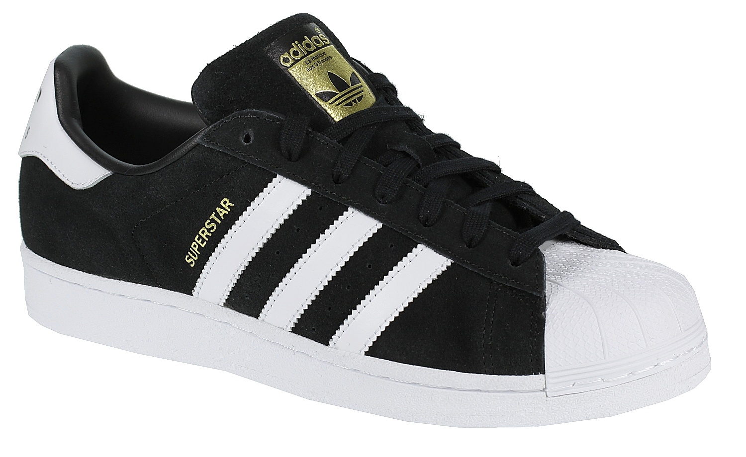 boty adidas Originals Superstar Suede - Core Black/White/Core Black ...