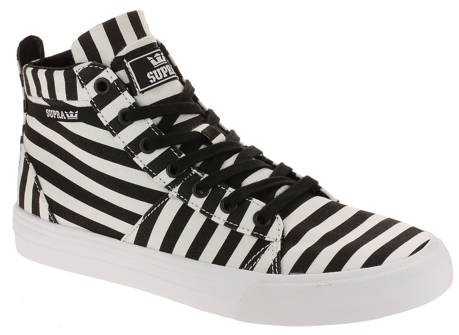 Boty Supra Stacks Mid Black White Stripe Snowboard Shop Skateshop boty-supra-stacks-mid-black-white-stripe-snowboard-shop-skateshop