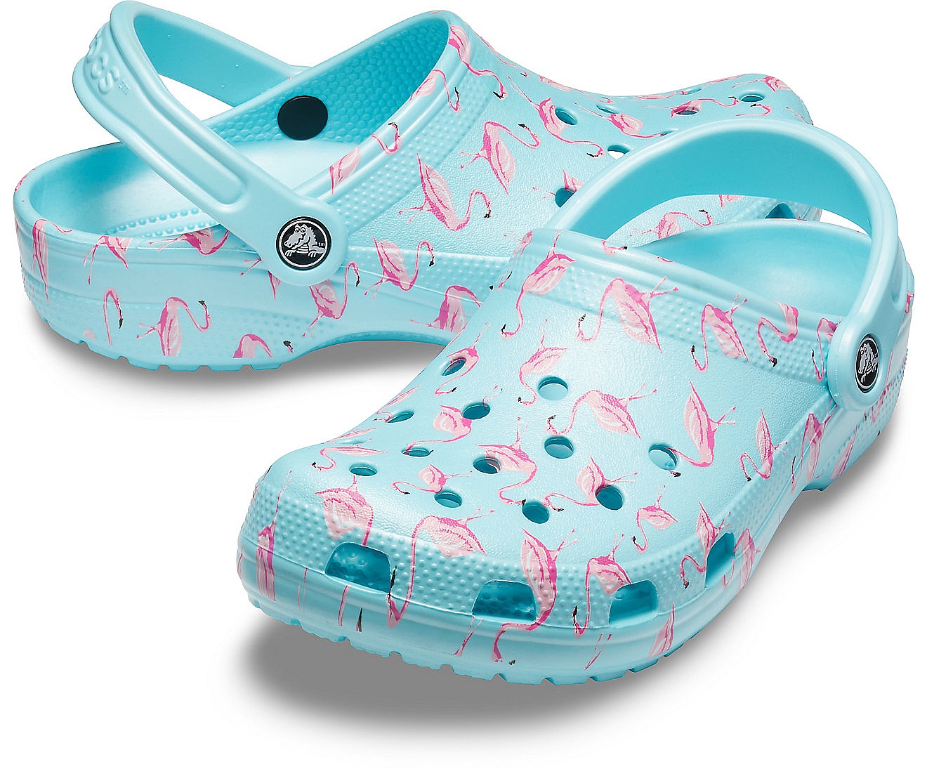 boty Crocs Classic Seasonal Graphic Clog - Ice Blue/Pink - Snowboard ...