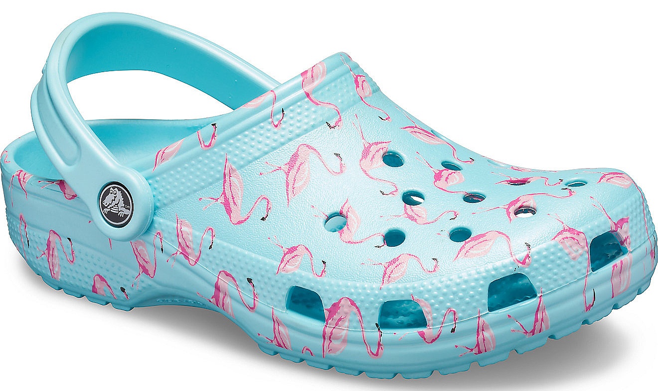boty Crocs Classic Seasonal Graphic Clog - Ice Blue/Pink - Snowboard ...