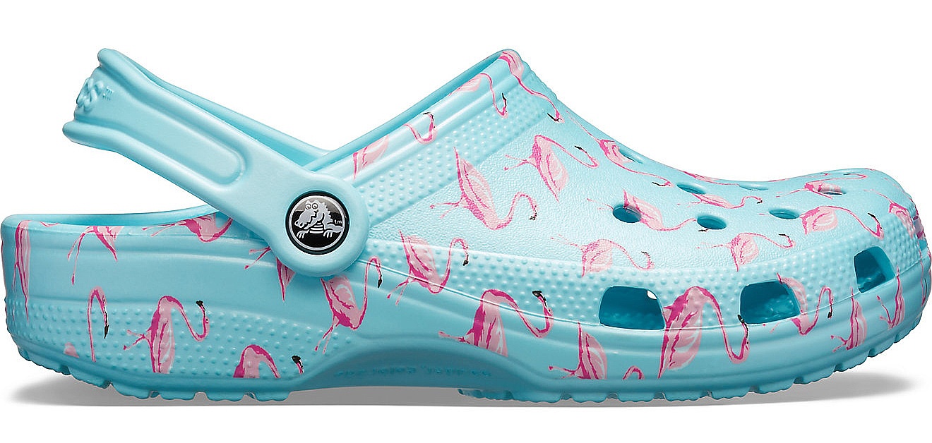 boty Crocs Classic Seasonal Graphic Clog - Ice Blue/Pink - Snowboard ...