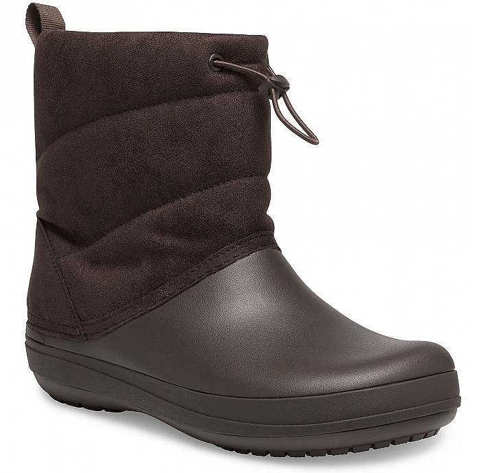 shoes Crocs Crocband Puff Boot - Espresso - women´s - Snowboard shop ...