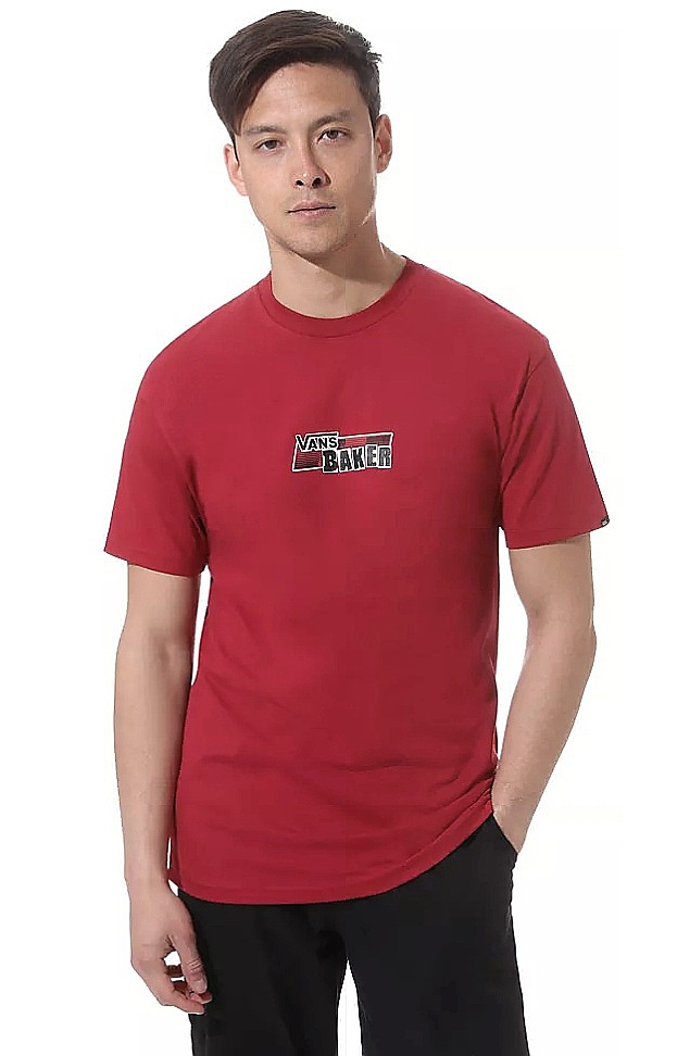 tričko Vans Vans X Baker Speed Check - Cardinal - Snowboard shop ...