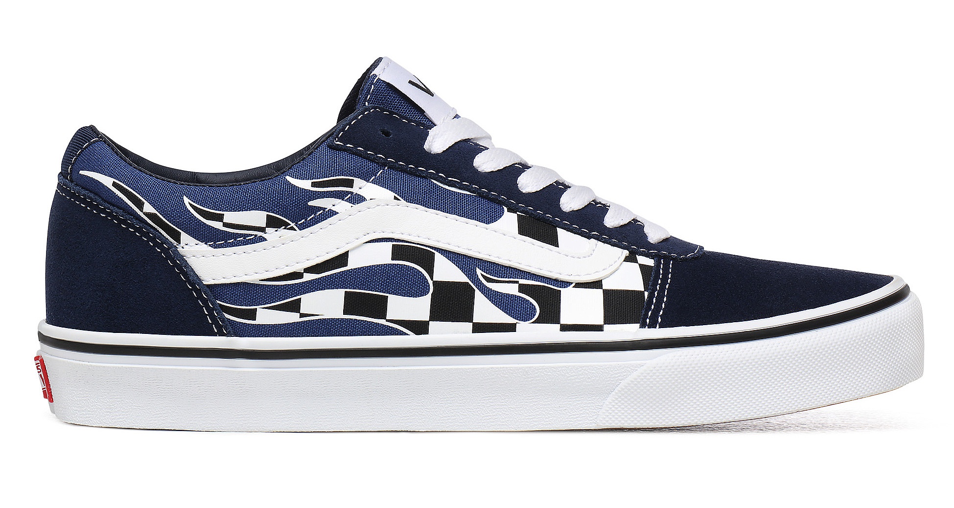 shoes Vans Ward - Flame Check/Dress Blues/White - men´s - Snowboard ...