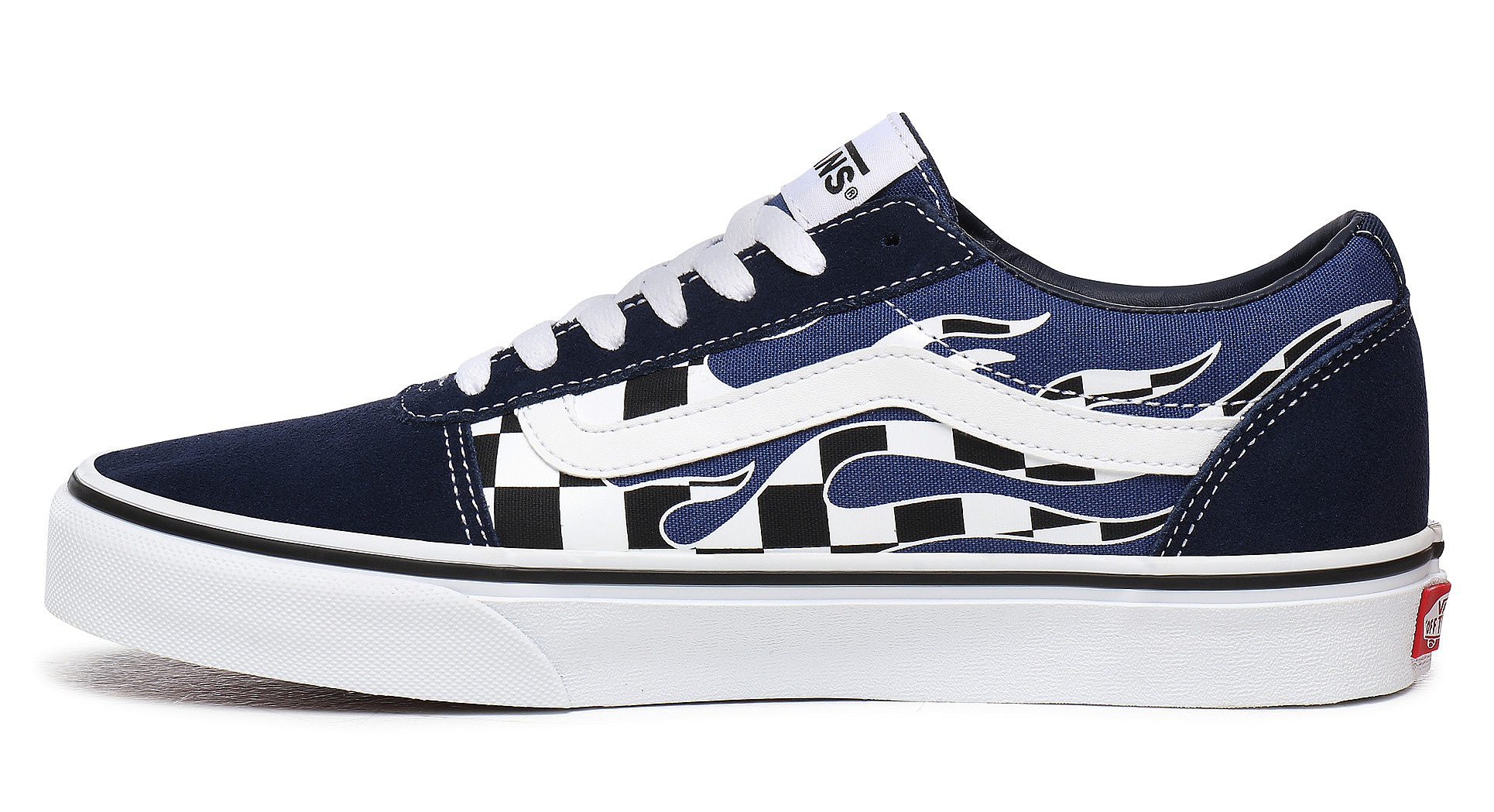 shoes Vans Ward - Flame Check/Dress Blues/White - men´s - Snowboard ...