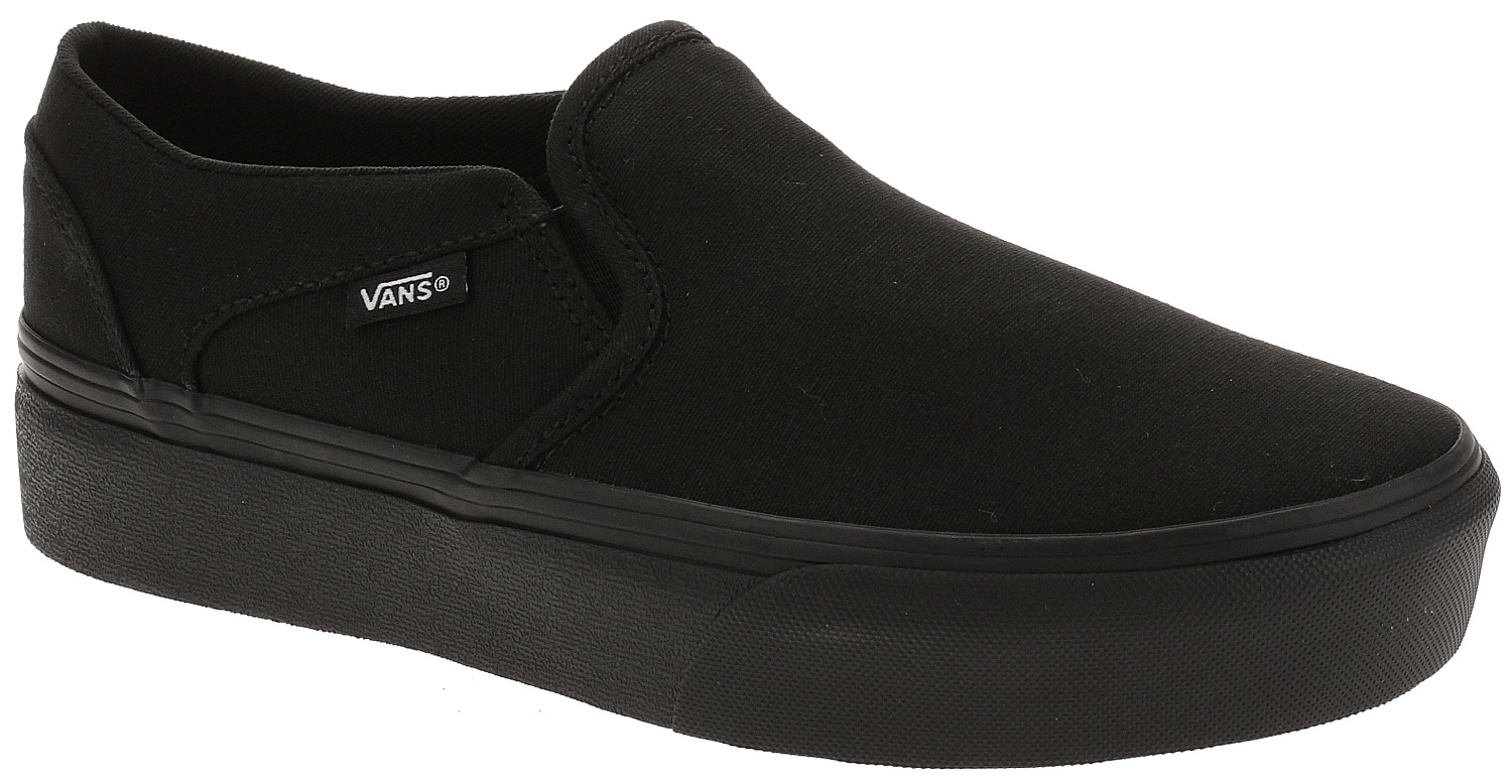 boty Vans Asher Platform - Canvas/Black/Black - Snowboard shop ...