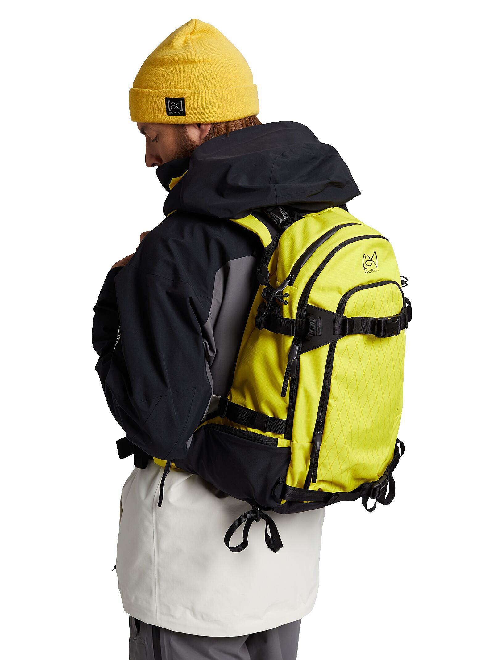 backpack Burton AK Taft - Cyber Yellow Triple Ripstop Cordura ...