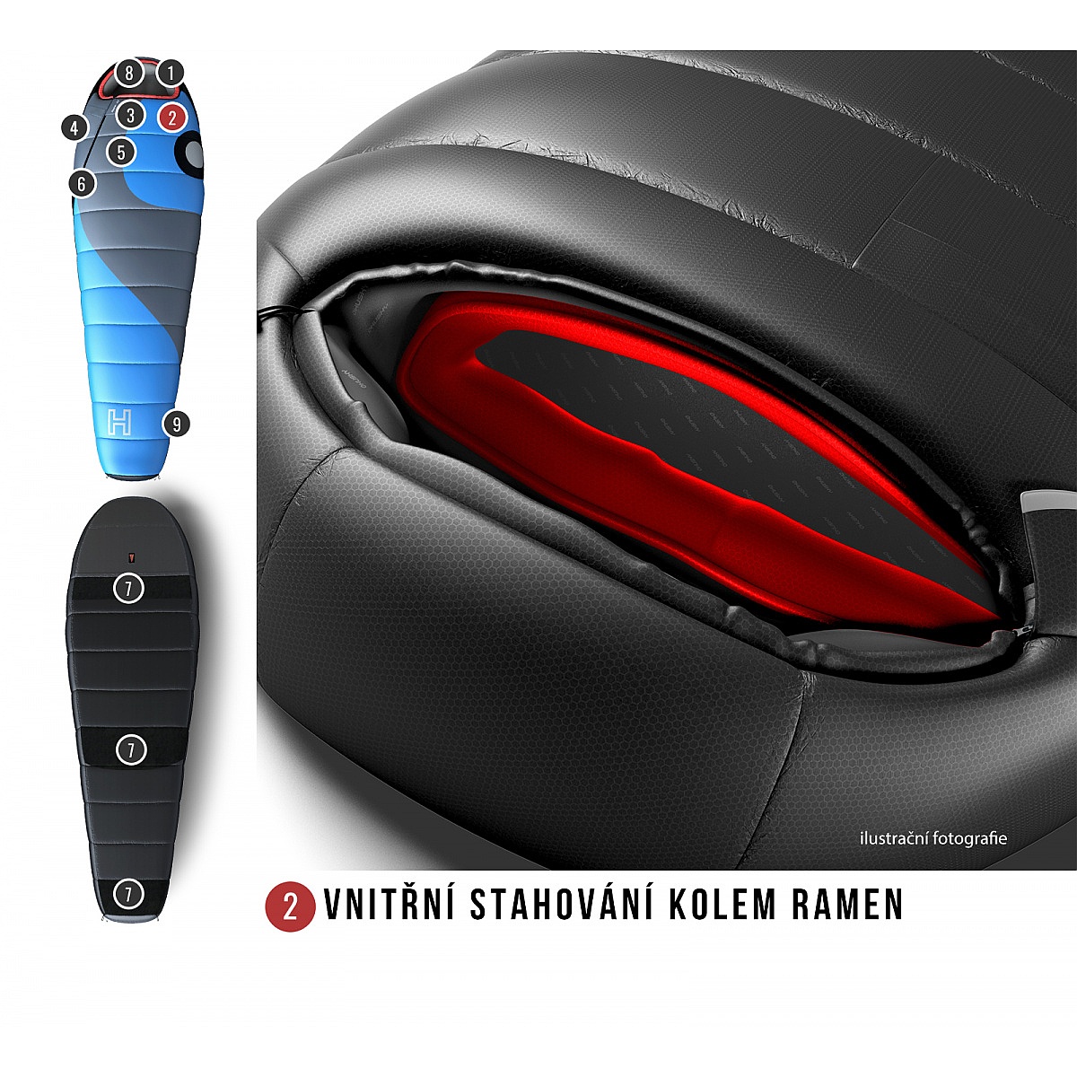 spacák Husky Azure R -22 °C - Blue/Grey - Snowboard shop, skateshop ...