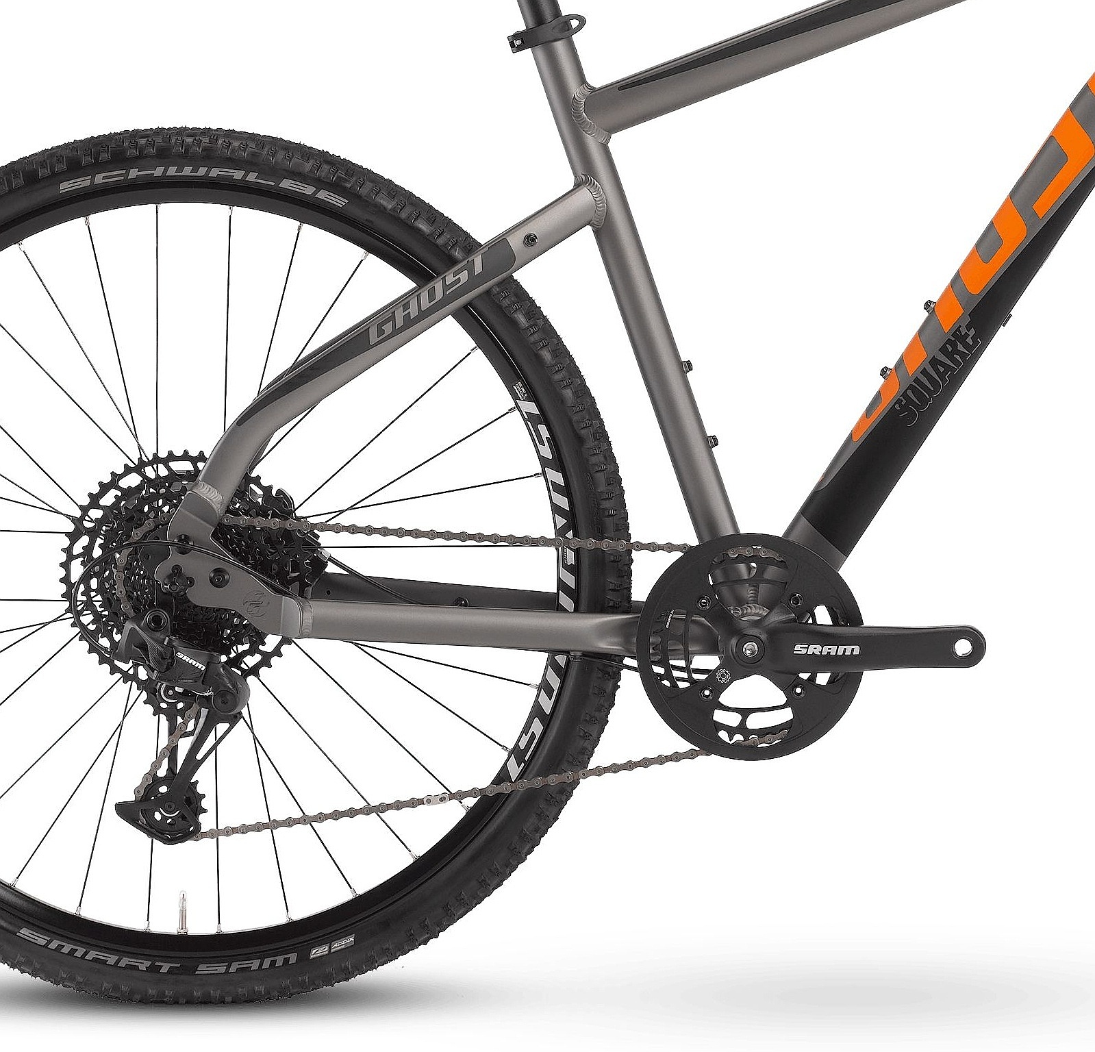 Rower Ghost Square Cross Essential 28" - Dark Silver/Midnight Black ...