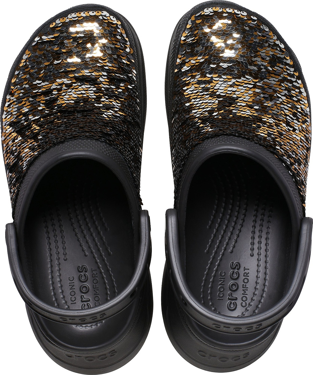 shoes Crocs Classic Bae Sequin Clog - Black/Multi - women´s - Snowboard ...