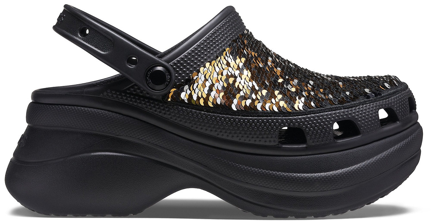 shoes Crocs Classic Bae Sequin Clog - Black/Multi - women´s - Snowboard ...