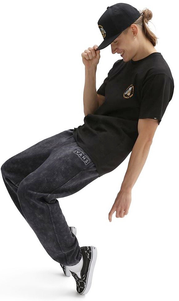 tepláky Vans Mineral Wash Relaxed Fleece - Black - Snowboard shop ...