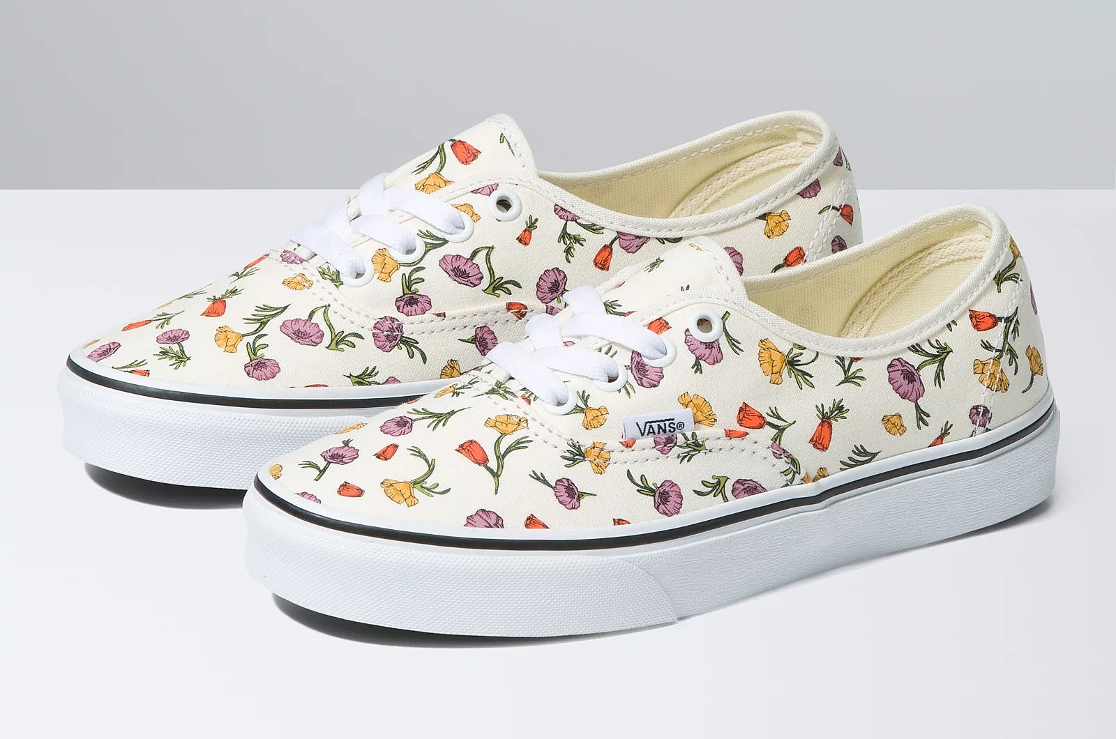 boty Vans Authentic - Poppy Floral Cream - Snowboard shop, skateshop ...