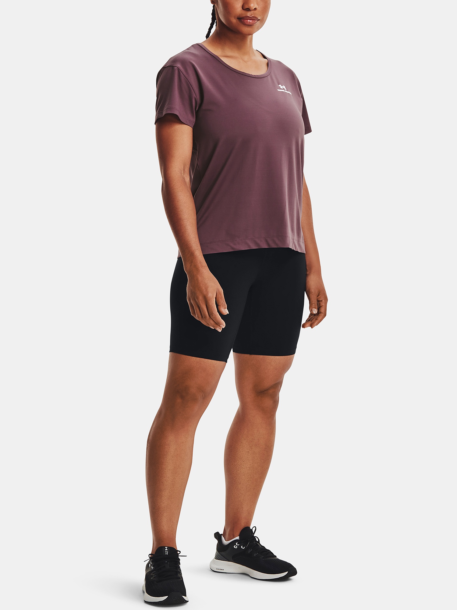 tričko Under Armour Rush Energy Core - Purple - Snowboard shop ...