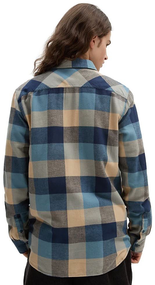 košile Vans Box Flannel LS - Bluestone/Taos Taupe - Snowboard shop ...